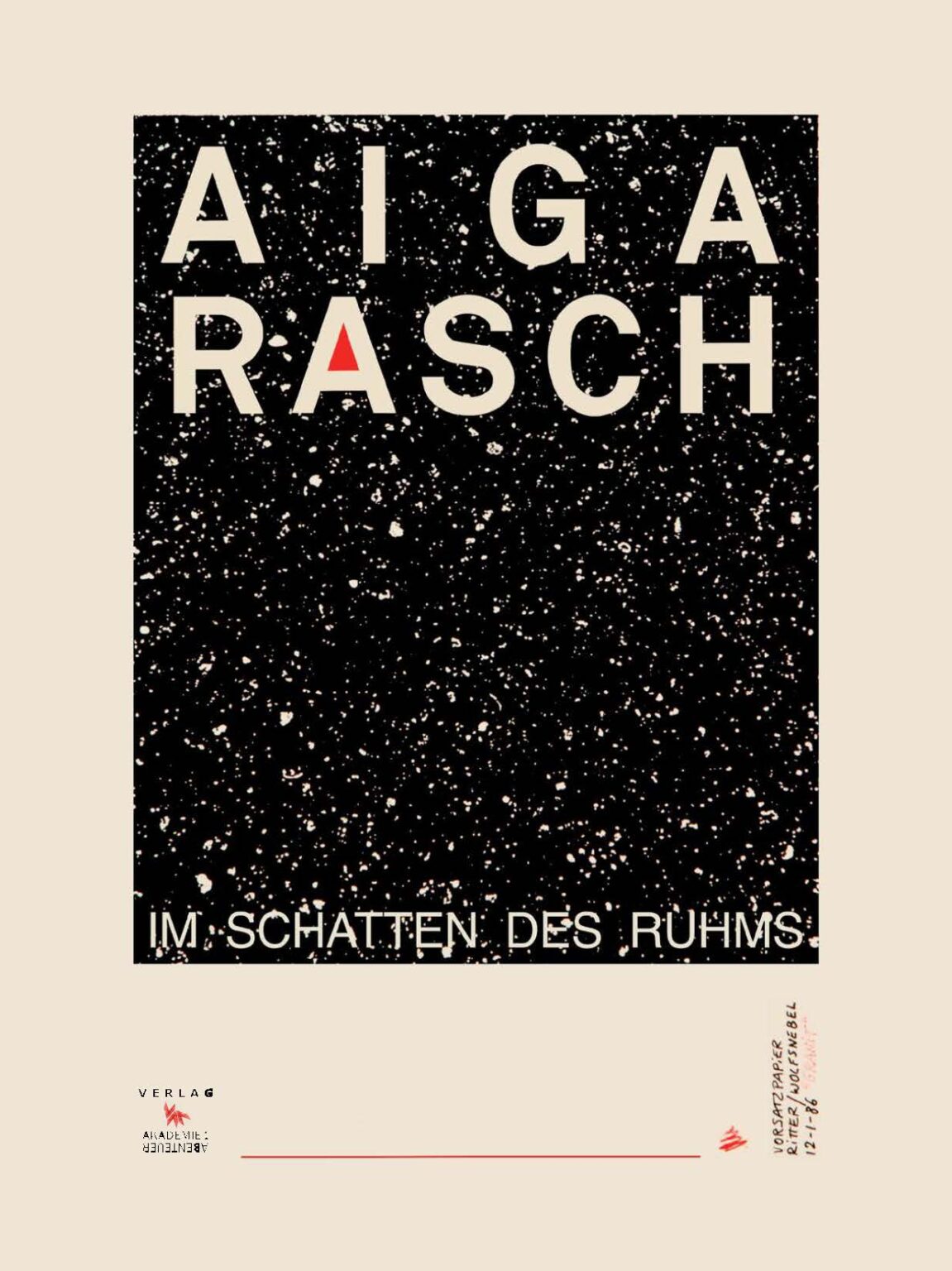 Bildband – Im Schatten des Ruhms – Aiga Rasch